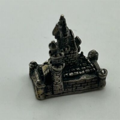 Vintage Pewter Castle Figurine Medieval Theme Miniature Statuette | eBay
