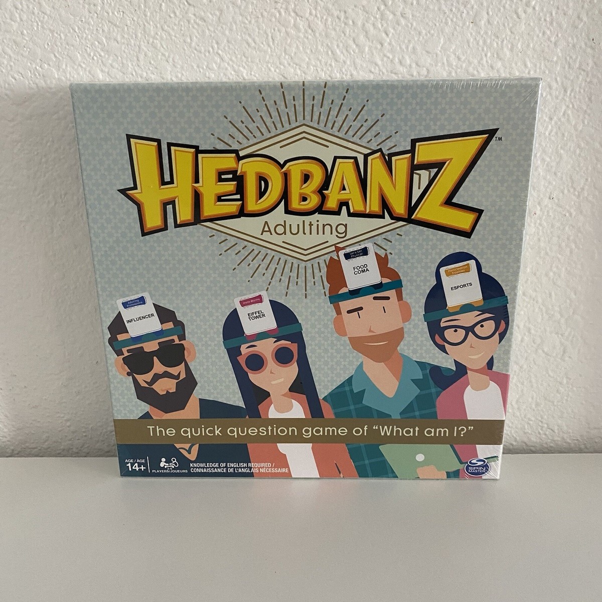 Hedbanz Logo Hedbanz Card Board Game The Quick Question Of What Am I