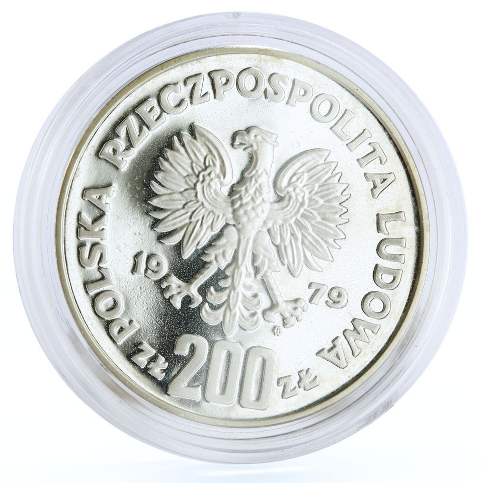 Poland 200 zlotych King Mieszko the First Warrior proba proof silver ...