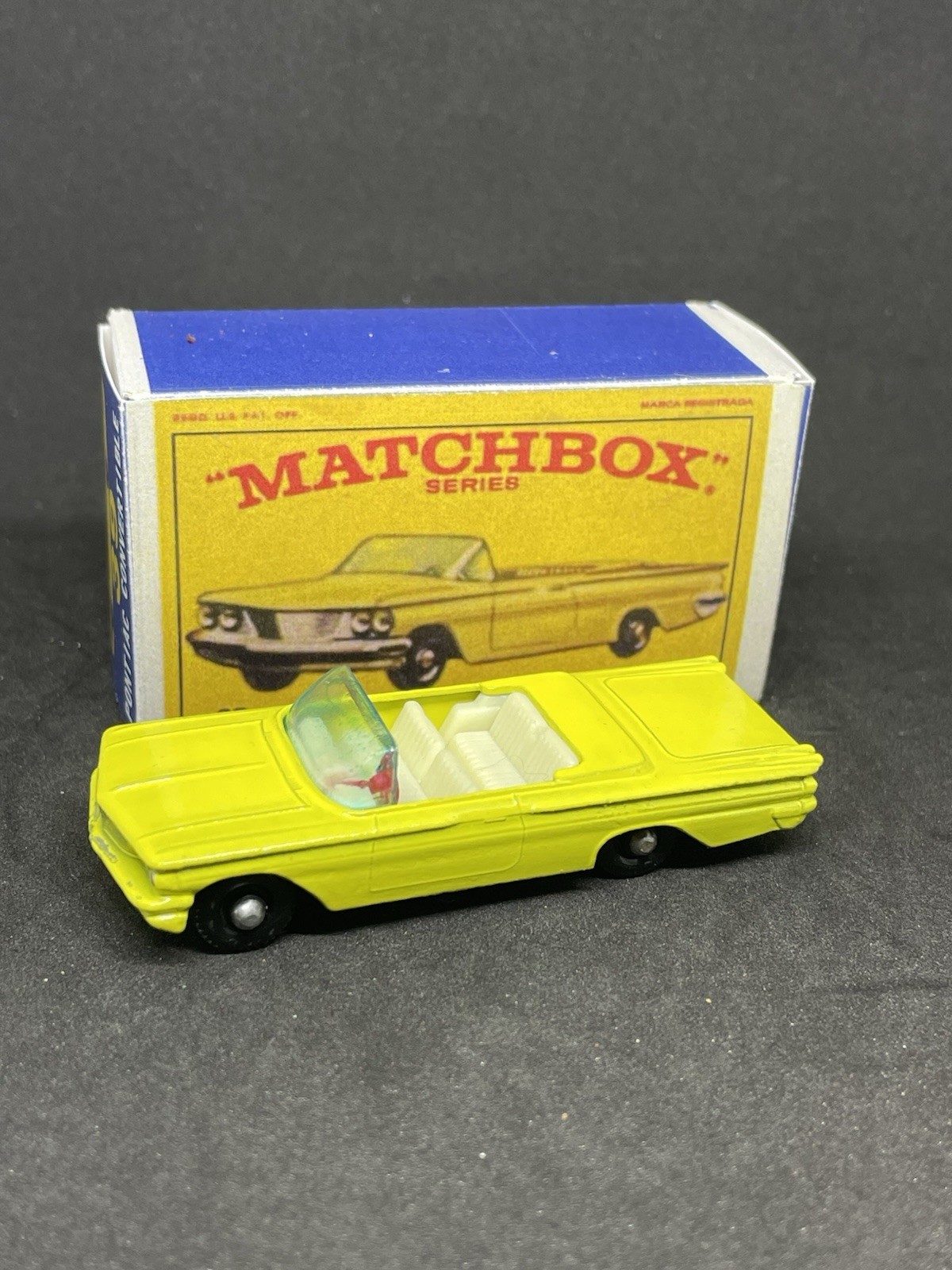 Matchbox Lesney 39 Custom Pontiac Convertible Nice Repro Box. | eBay