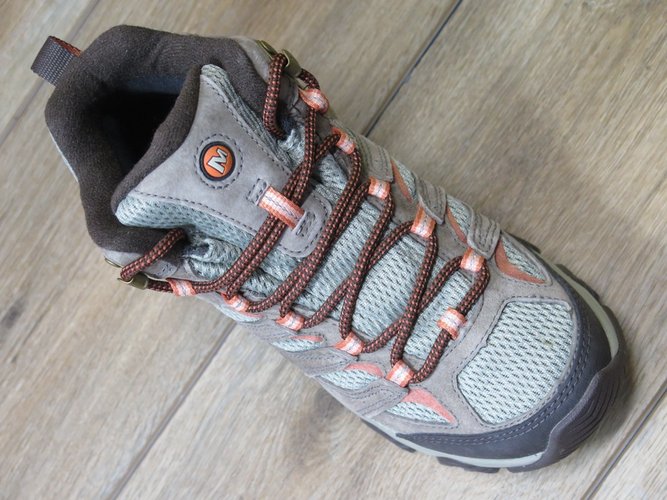 Women's Merrell Moab 3 Mid Bungee Cord Waterproof Leather Hiking Boot ...
