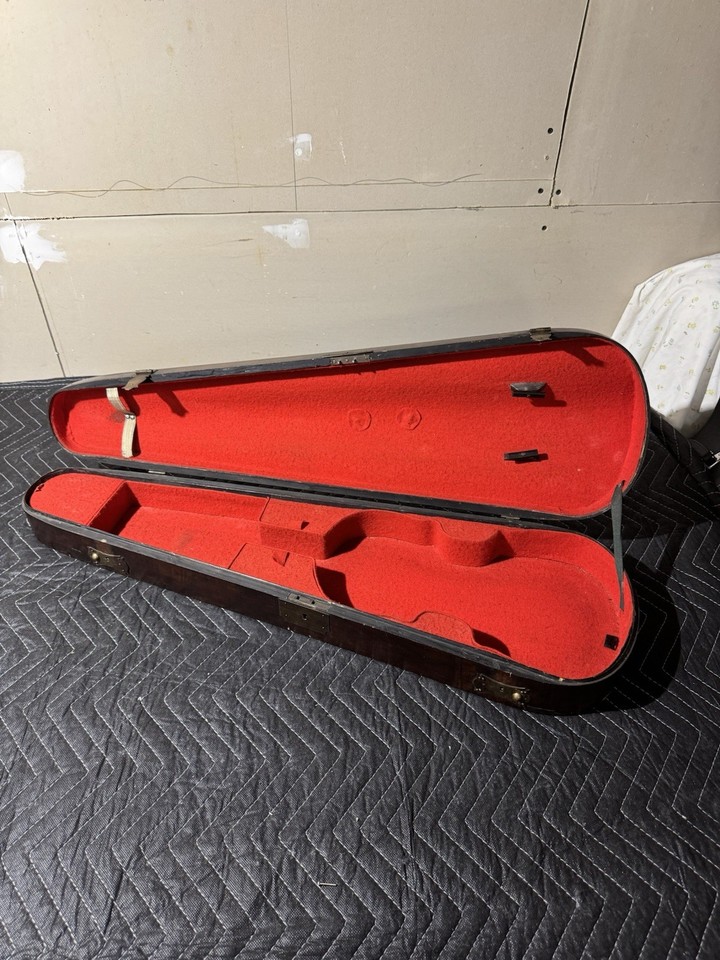 Vintage Burl Wood Violin Coffin Case | eBay