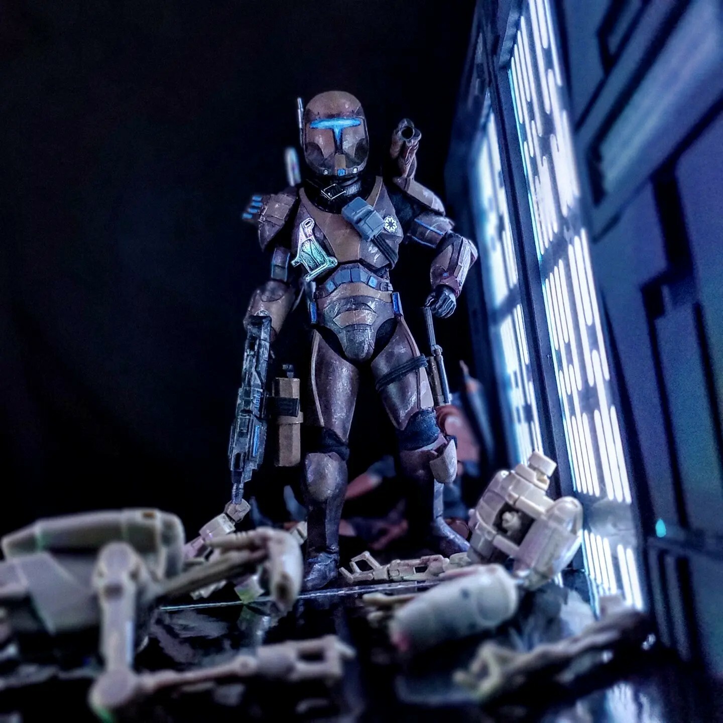 Star Wars Black Series 6 inch Custom Commando with recon droid!!! | eBay