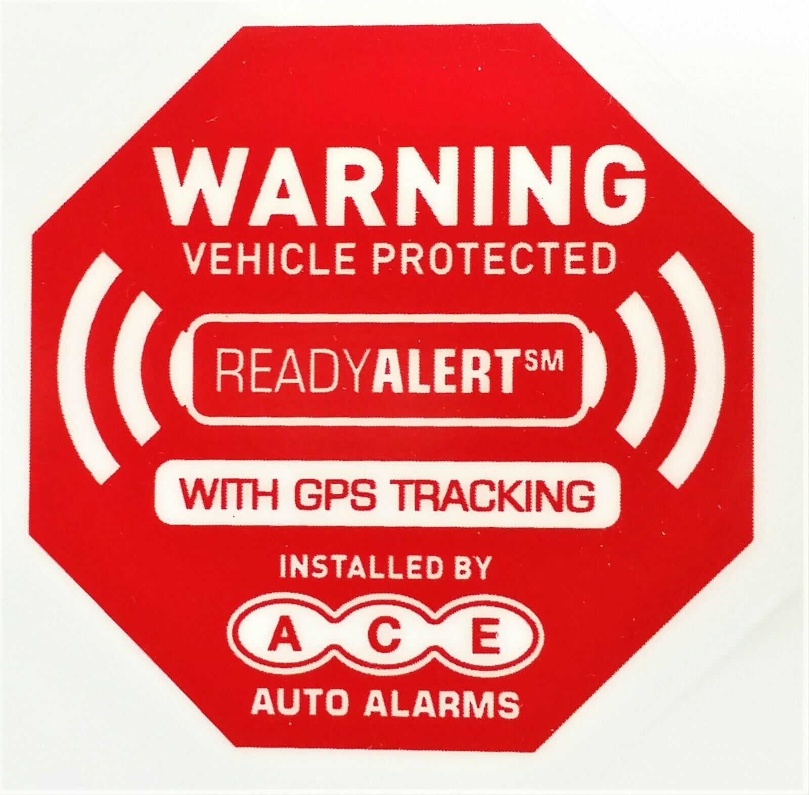 4 Propertyguard™ Static Cling Auto Car Alarm Decals FREE 2 Home ...