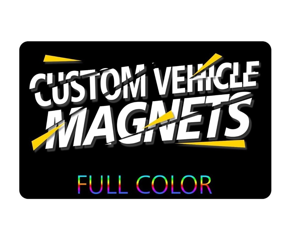 Vehicle Car Truck Magnets Magnetic Door Sign 2 pieces | eBay