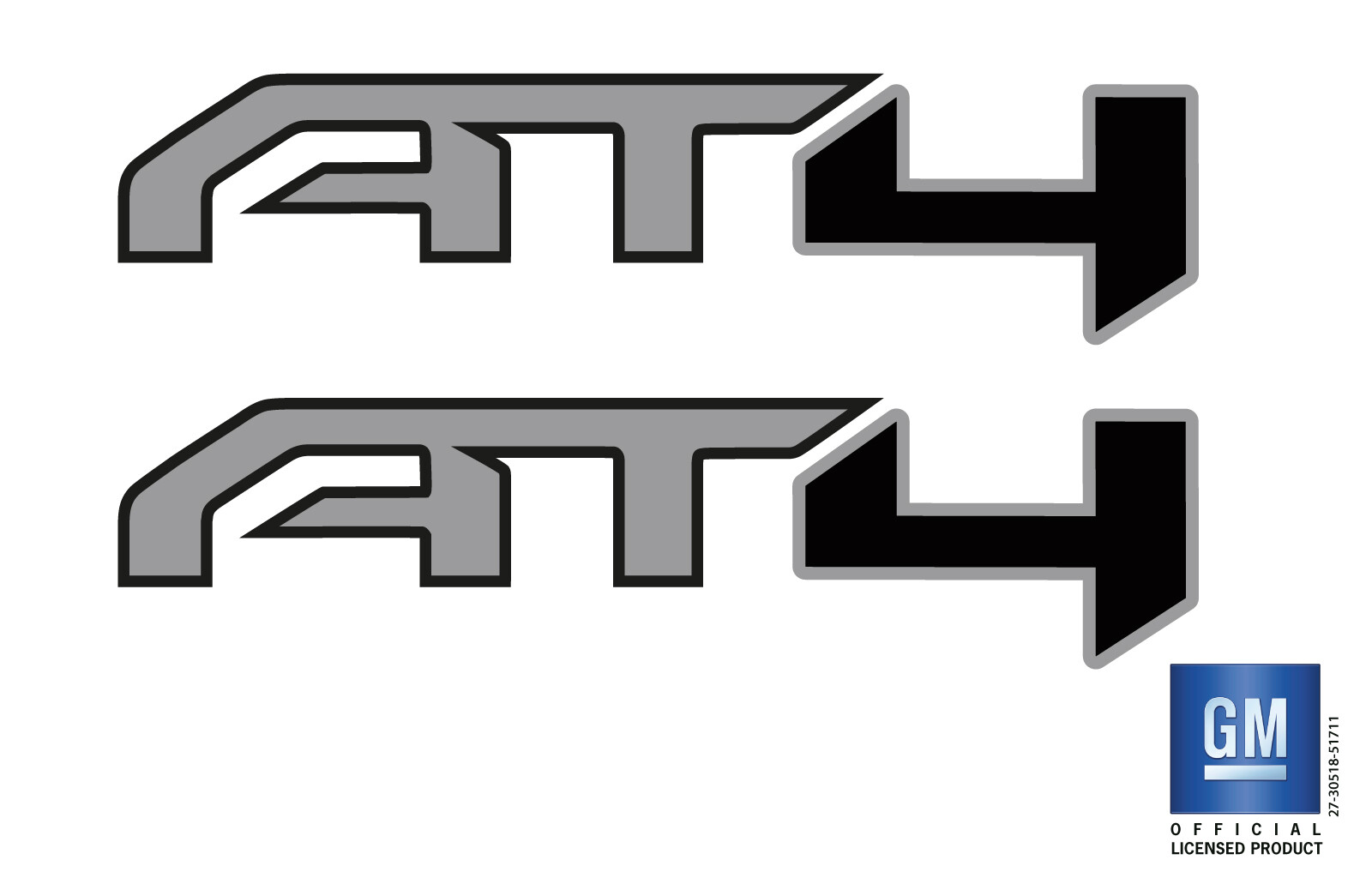 2019 20 21 22 23 24 GMC Sierra AT4 Bed Side Decals Stickers Set of 2 GM ...