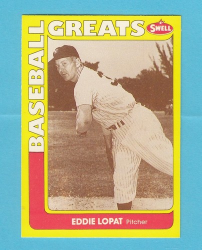 1990 Swell Baseball Greats # 58 Eddie Lopat -- New York Yankees | eBay