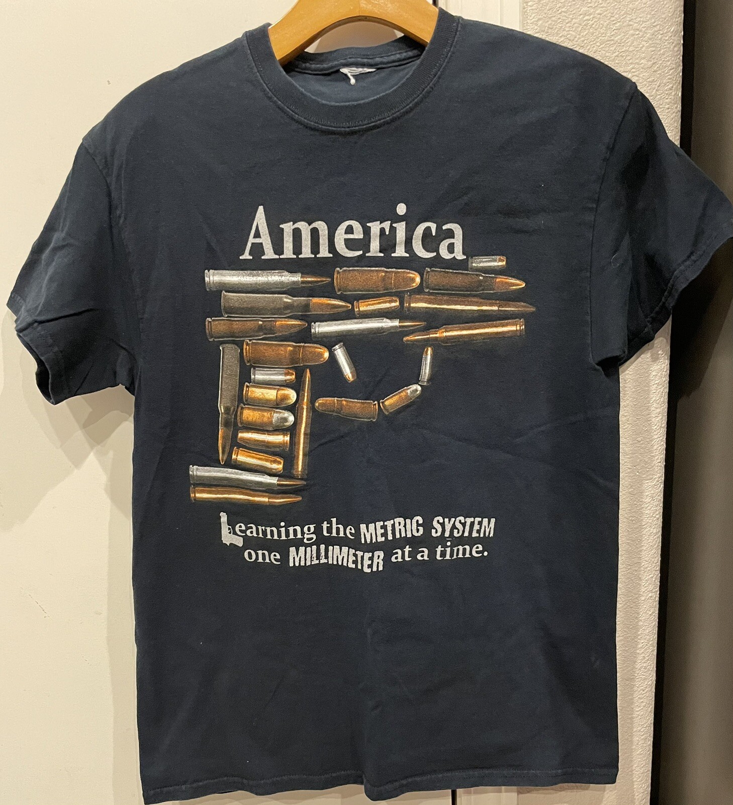 America Gun Rights Shirt Learning Metric System Bulle… - Gem
