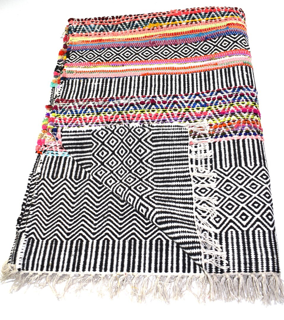 Rishikesh handloom recycled Indoor outdoor Indian rugs 4 sizes | eBay UK