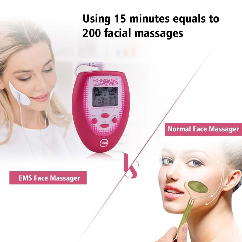 Electric Muscle Stimulator Facial Slimming Cheek Double Chin Reduce V ...