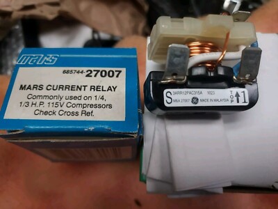 NOS MARS CURRENT Start RELAY 27007 1/4 1/3 HP Compressors | eBay