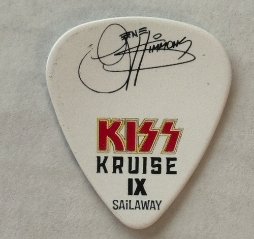 KISS Gene Simmons Signature Guitar Pick Kruise IX SAILAWAY Tour Concert ...