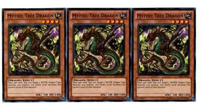 Yugioh- 3X Mythic Tree Dragon - Common - Unlimited - SHSP-EN010 - Near ...