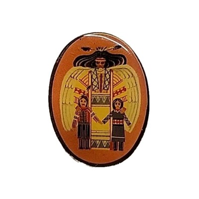 Native American Indian Angel With Children Pin Vintage Collectible | eBay