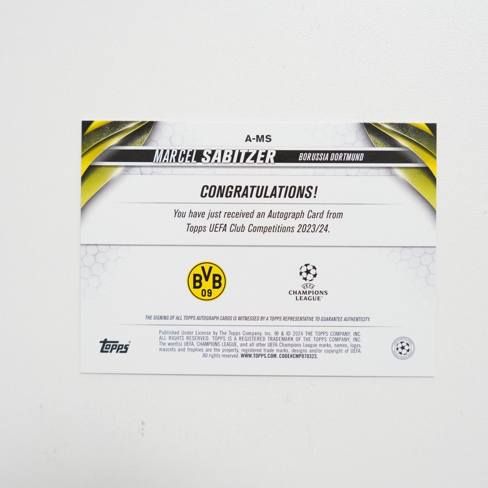2023-24 Topps UEFA Club Competitions Marcel Sabitzer #A-MS Autograph | eBay