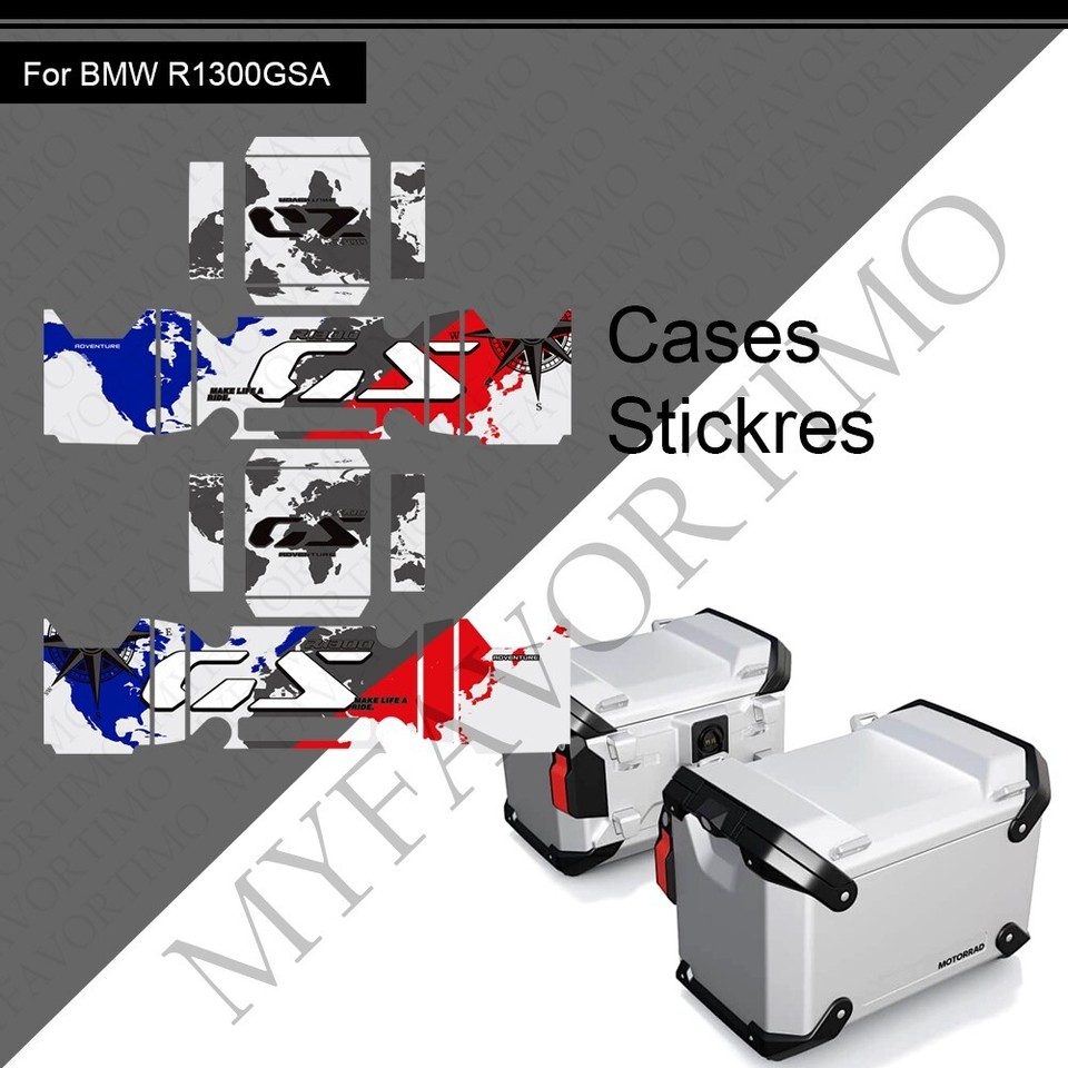 Motorcycle Luggage Aluminum Box Stickers For BMW R1300GS R 1300 GS ...