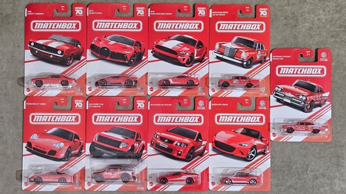 Matchbox Red Edition 70th Target Exclusive 2023 2024 Lot of 9 ...
