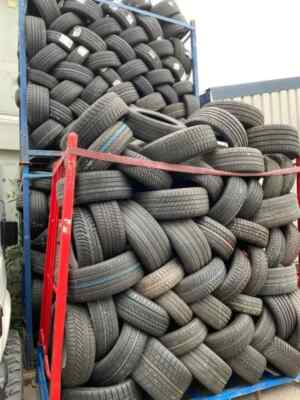 Part worn used tyres £5 each for EXPORT 3-7mm job lot 14”-21” And ...