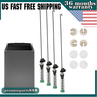 4Pcs W11130362 For Whirlpool Washer Washing Machine Suspension Rod ...