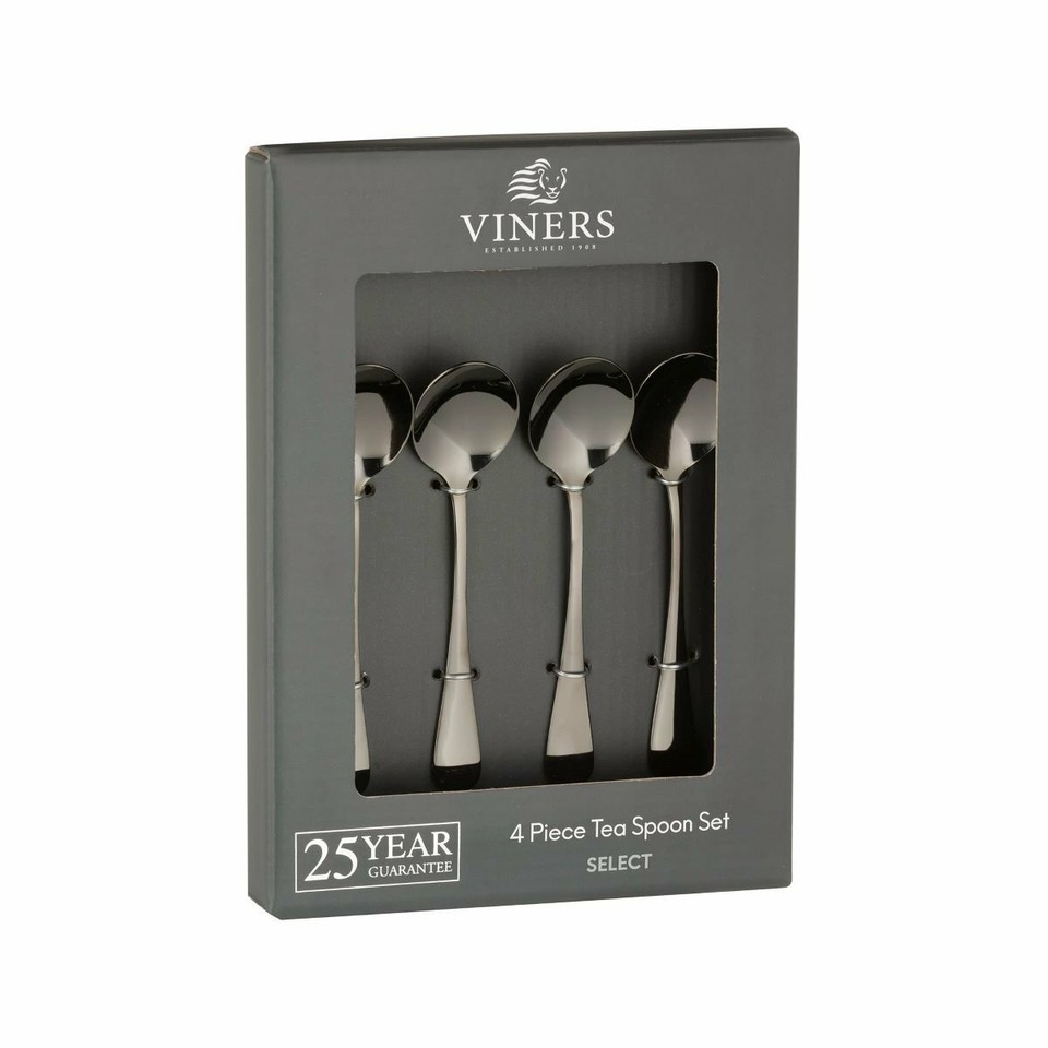 Viners Select 4-Piece Tea Spoon Set | Grey | eBay