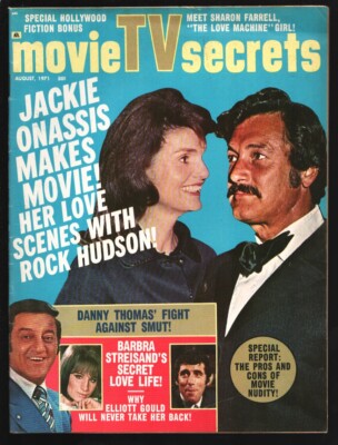 MAG: Movie TV Secrets 8/1971-Jackie Onassis-Rock Hudson-Barbara ...