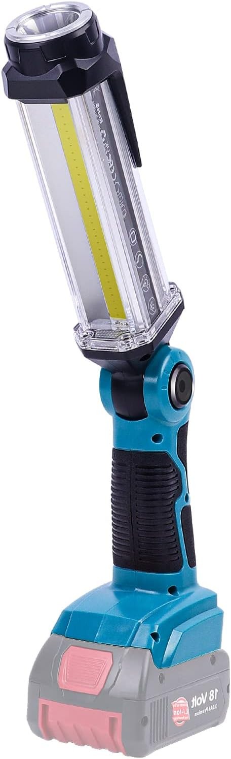 2000LM LED Cordless Lamp for Bosch 18V MAX Li-ion Battery 35W Portable ...