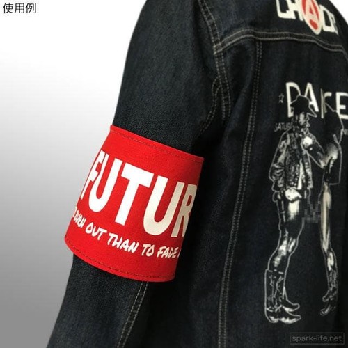 NO FUTURE Arm Band RED - Handmade Cotton, New Condition | eBay UK