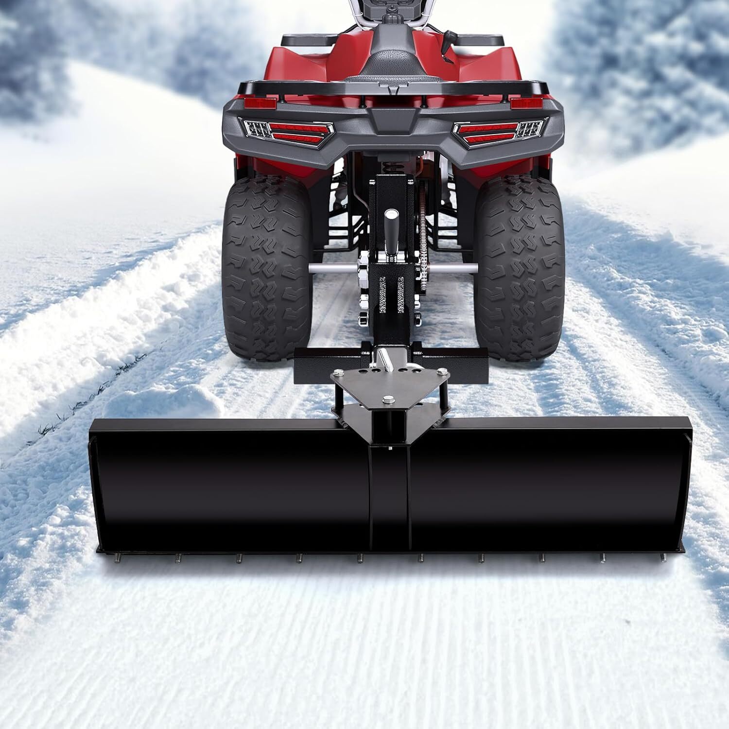 48" Scrape Blade 2" Receiver ATV UTV | Black | Universal Fitment ...