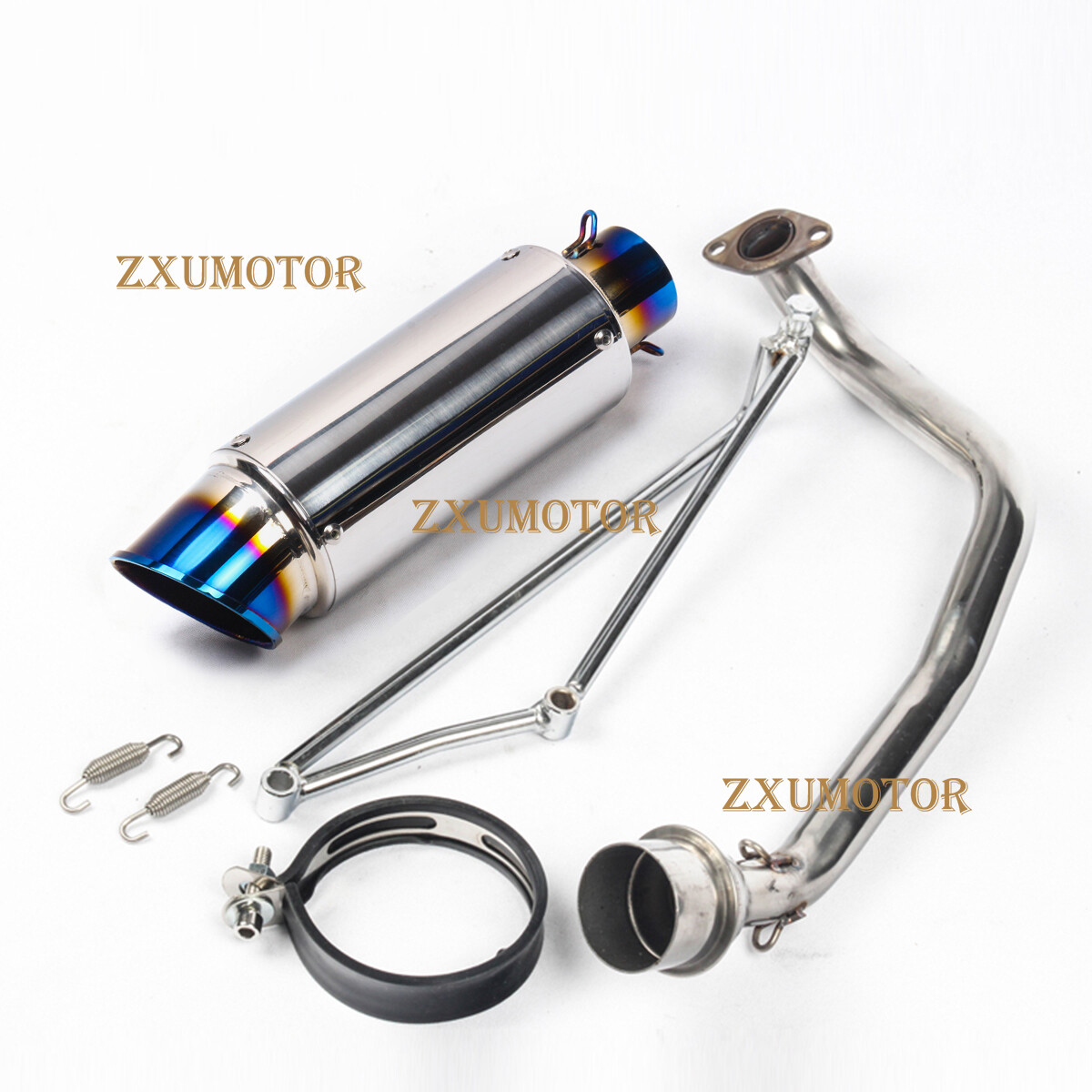 125cc 150cc High Performance Blue Muffler Exhaust for Chinese GY6 ...
