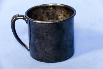 Vintage Oneida Silver Plated Cup child's Mug Engraved Stamp on Bottom ...