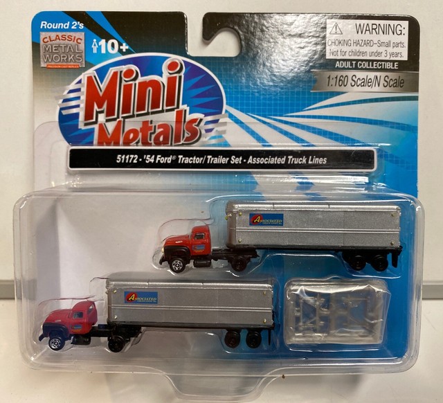 Classic Metal Works Mini Metals 1954 Ford Tractor/trailer Set #51172 N ...