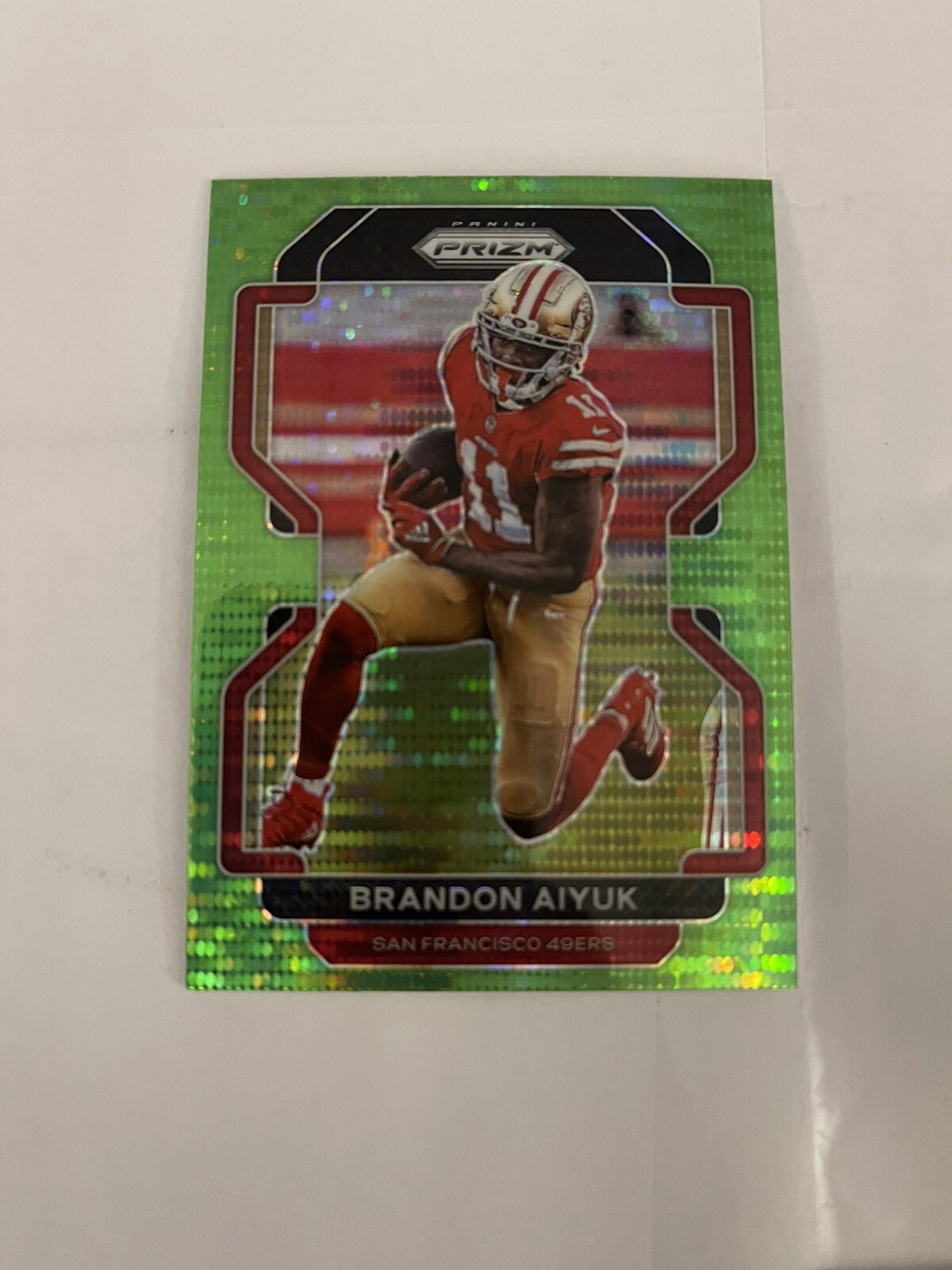 2021 Panini prism green pulsar #52 Brandon Aiyuk | eBay