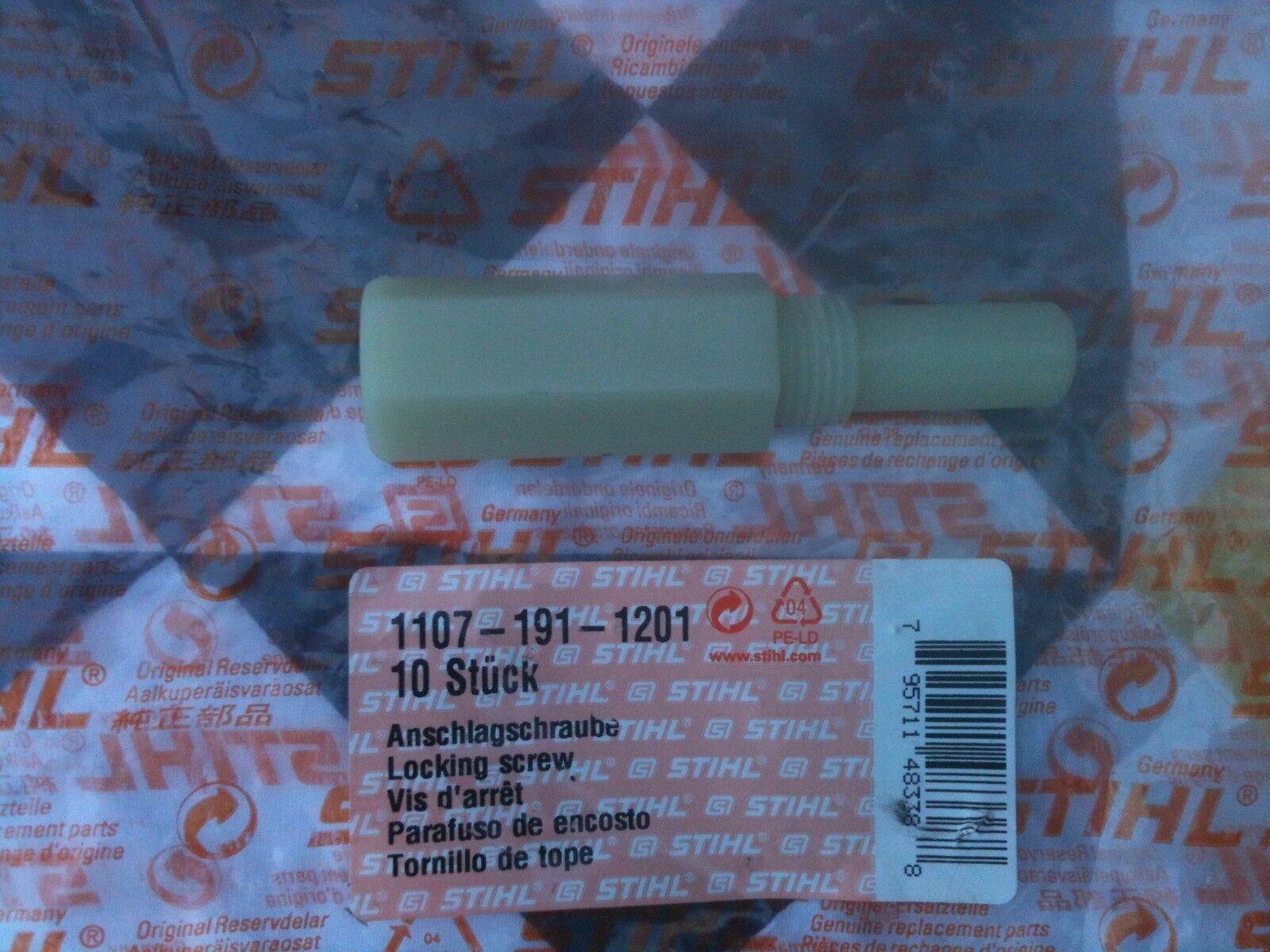 STIHL Straight (Inline) Piston Stop Special Tool # 1107 191 1201 | eBay