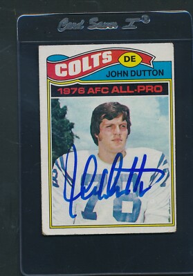 1977 Topps #410 John Dutton Colts Signed Auto *D8080 | eBay