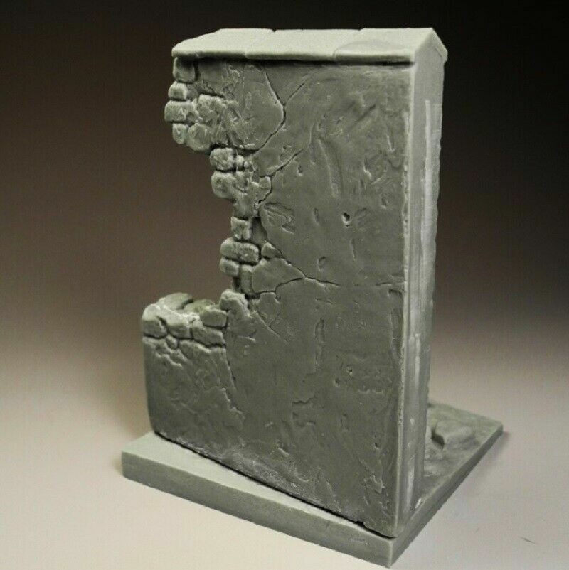 1/35 Resin Figure Model Kit Destroyed Wall WWII WW2 War Ruin Scenery ...