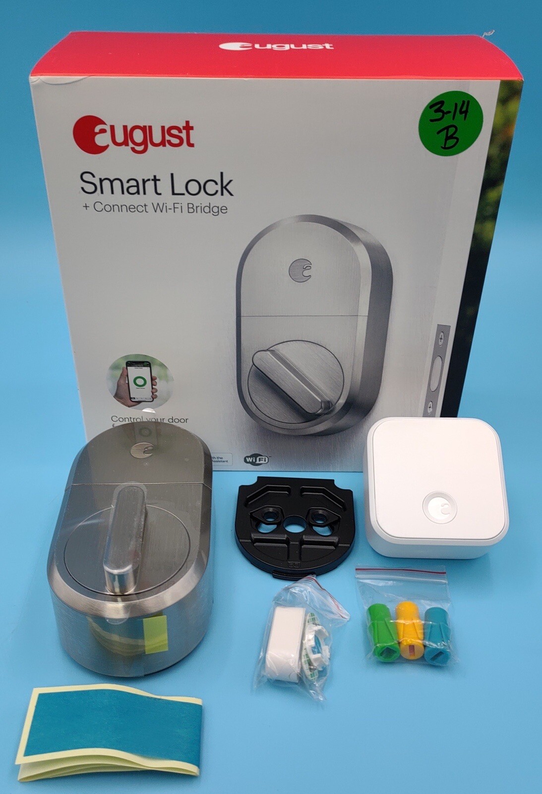 August Smart Lock + Connect Wi-Fi Bridge, New
