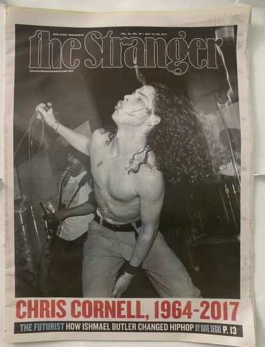 Chris Cornell THE STRANGER Seattle Paper May 2017 Fan Keepsake ...