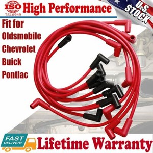 4048 Spark Plug Wire Set 8mm For Small Block Chevy 283 307 327 350 400 ...