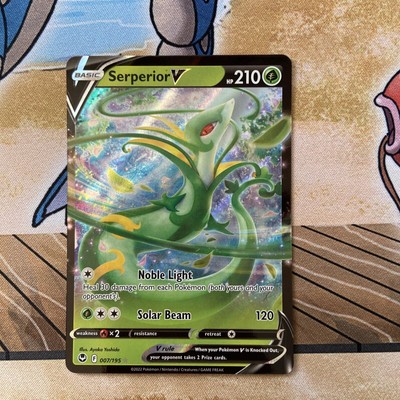 Serperior V 007/195 Ultra Rare Silver Tempest Pokemon TCG NM | eBay