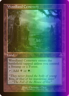 MTG Magic the Gathering Woodland Cemetery (401/520) Dominaria ...