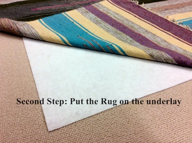 RUG TO CARPET GRIPPER Anti-Slip ANTI CREEP Underlay 150X220cm for ...