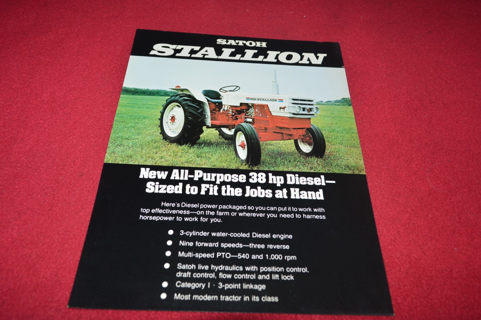 Satoh Stallion Tractor Dealer's Brochure GDSD7 | eBay