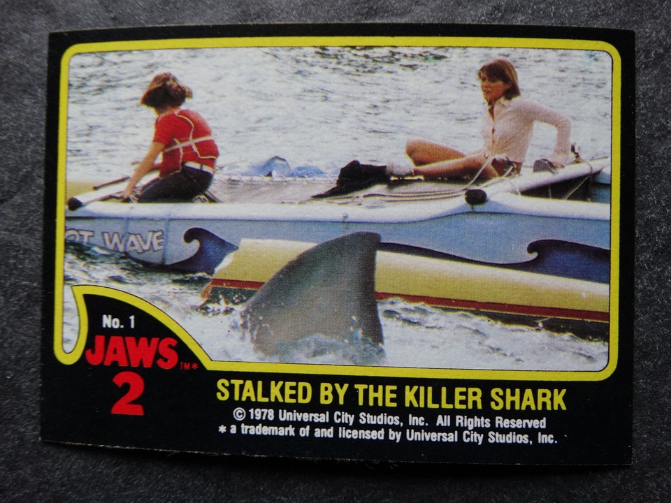 1978 Topps Jaws 2 Shark Movie Trading Card Complete Your Set You U Pick ...