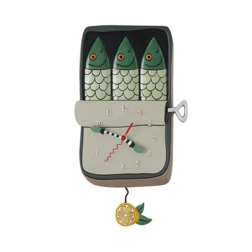 Allen Designs Feeling Salty Tin of Sardines Sculpted Pendulum Wall ...