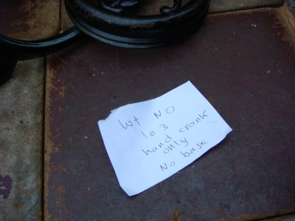 Old Vintage Antique Sewing Machine Wilcox Willcox & Gibbs Hand Crank ...