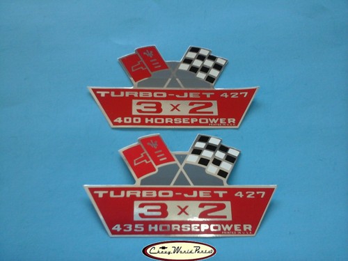 67-69 CHEVROLET CHEVY CORVETTE TURBO JET 427 3X2 TRI POWER AIR CLEANER ...