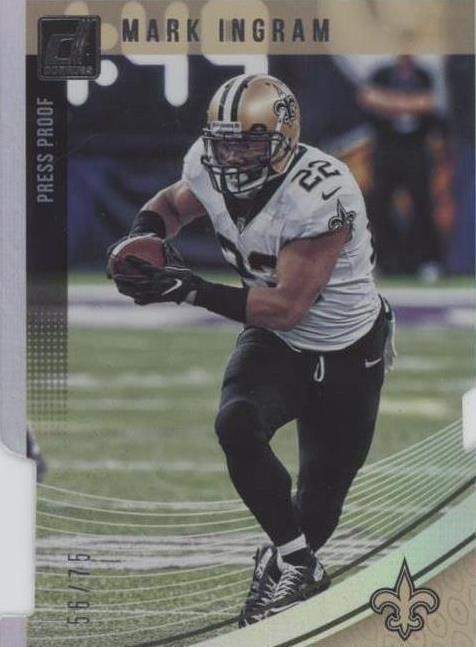 2018 Panini Donruss - Mark Ingram #195 Press Proof Silver Die-Cut /75 ...
