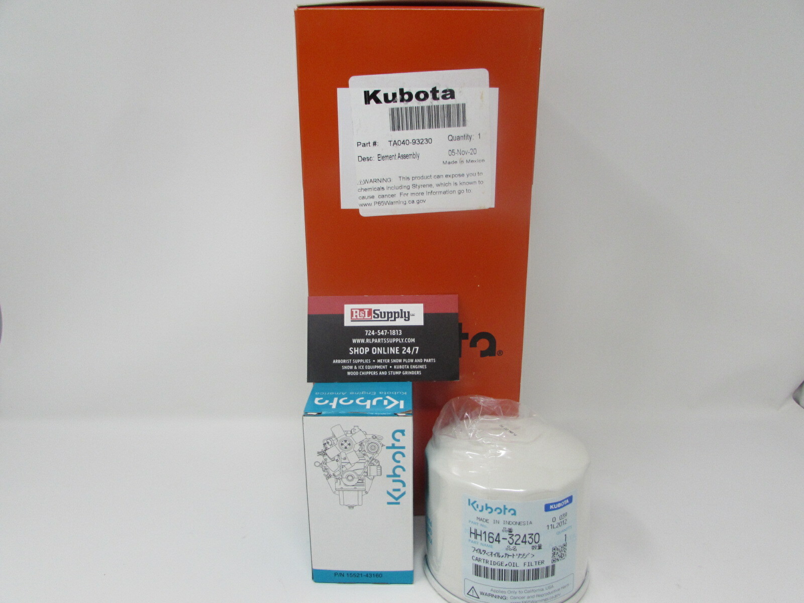 GENUINE KUBOTA ENGINE OIL FUEL & AIR FILTER KIT L4600 L4600F L4600DT | eBay