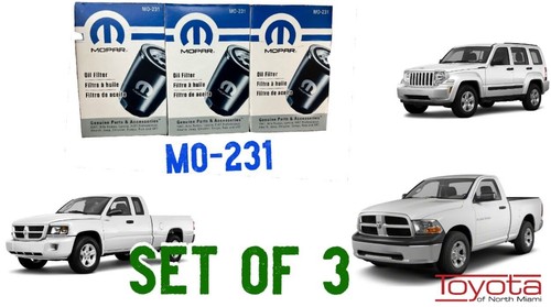 3 Genuine Mopar Engine Oil Filter 05184231AB/AA MO-231 | eBay