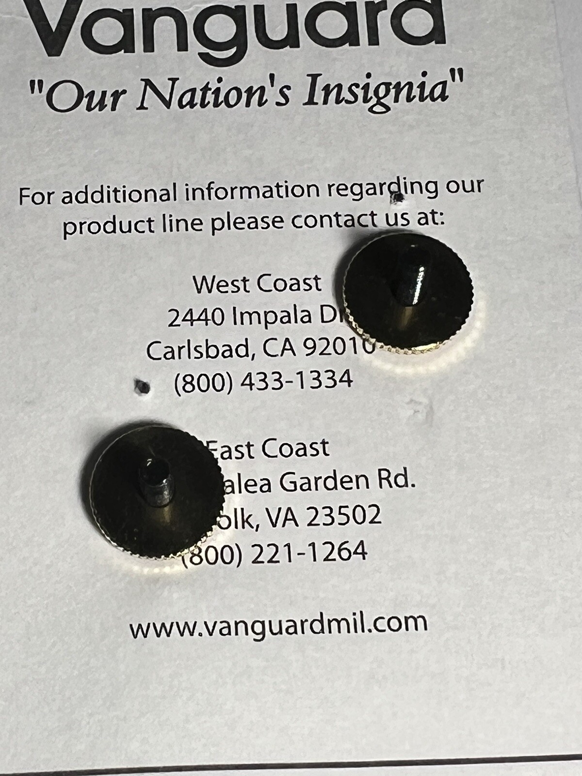 1" USMC ENLISTED Black PINBACK EGA SET SERVICE DRESS ALPHA UNIFORM ...